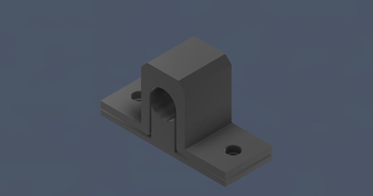 Custom clamp for installation cable by 3D.Nystad | Download free STL ...