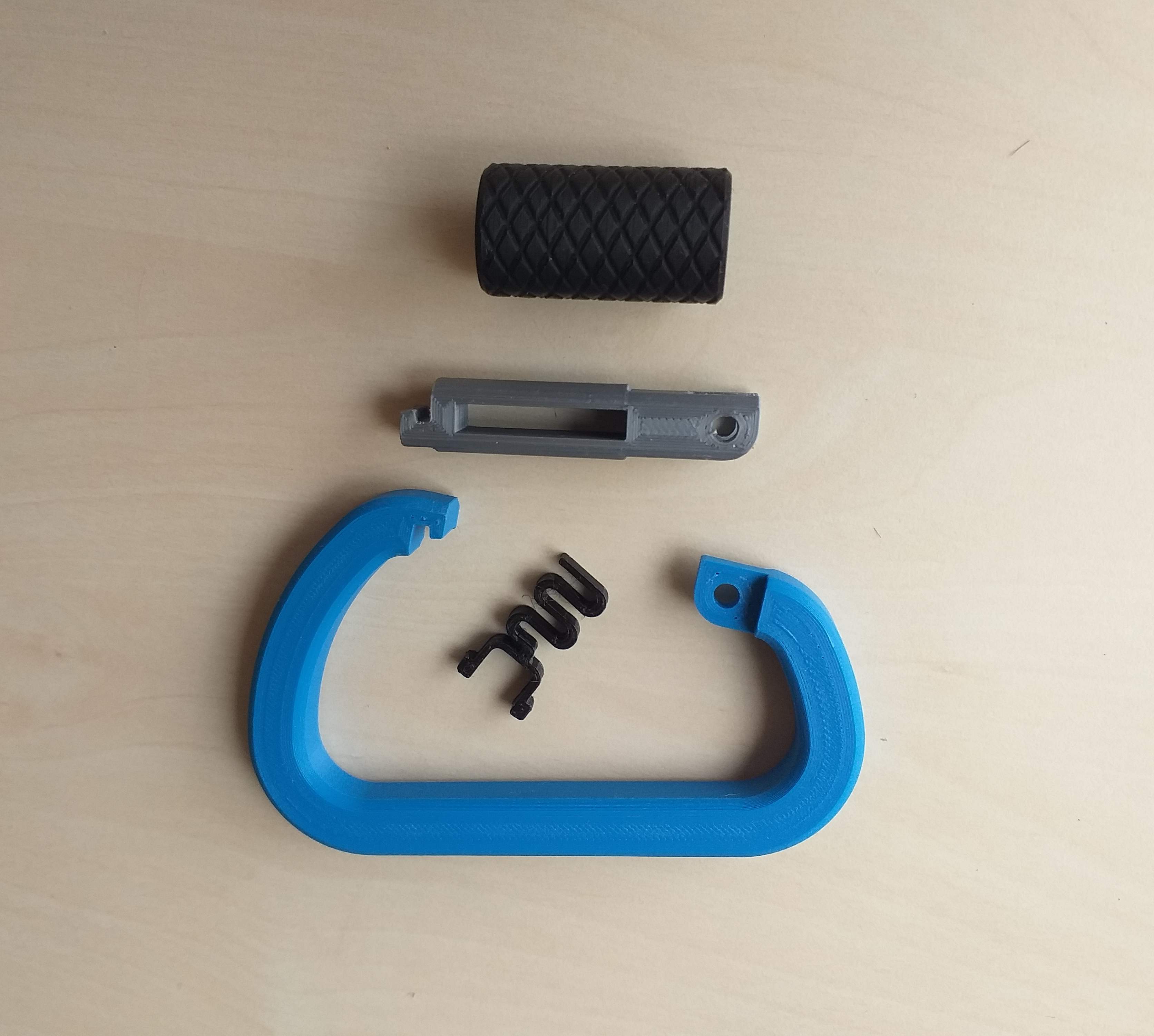 Spring lock carabiner by 3DJG | Download free STL model | Printables.com