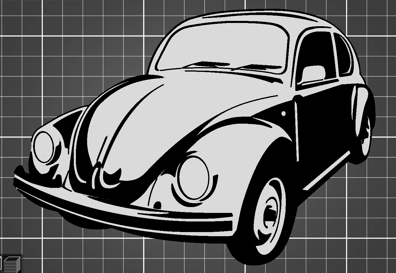 VW Beetle 2 Color by Triple G Workshop | Download free STL model ...