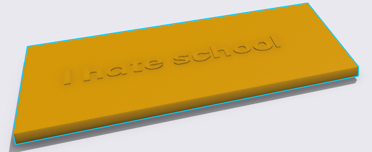 I hate school sign by Thorsten Fischer | Download free STL model ...