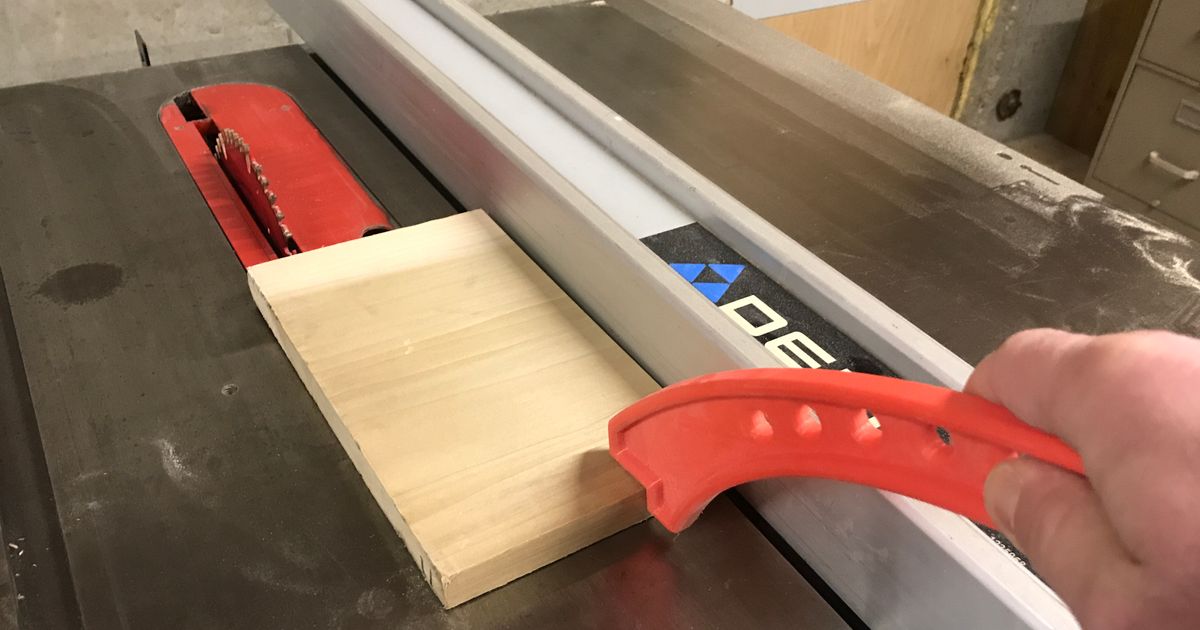Table Saw Push Stick por Fulcrum Design | Descargar modelo STL gratuito ...