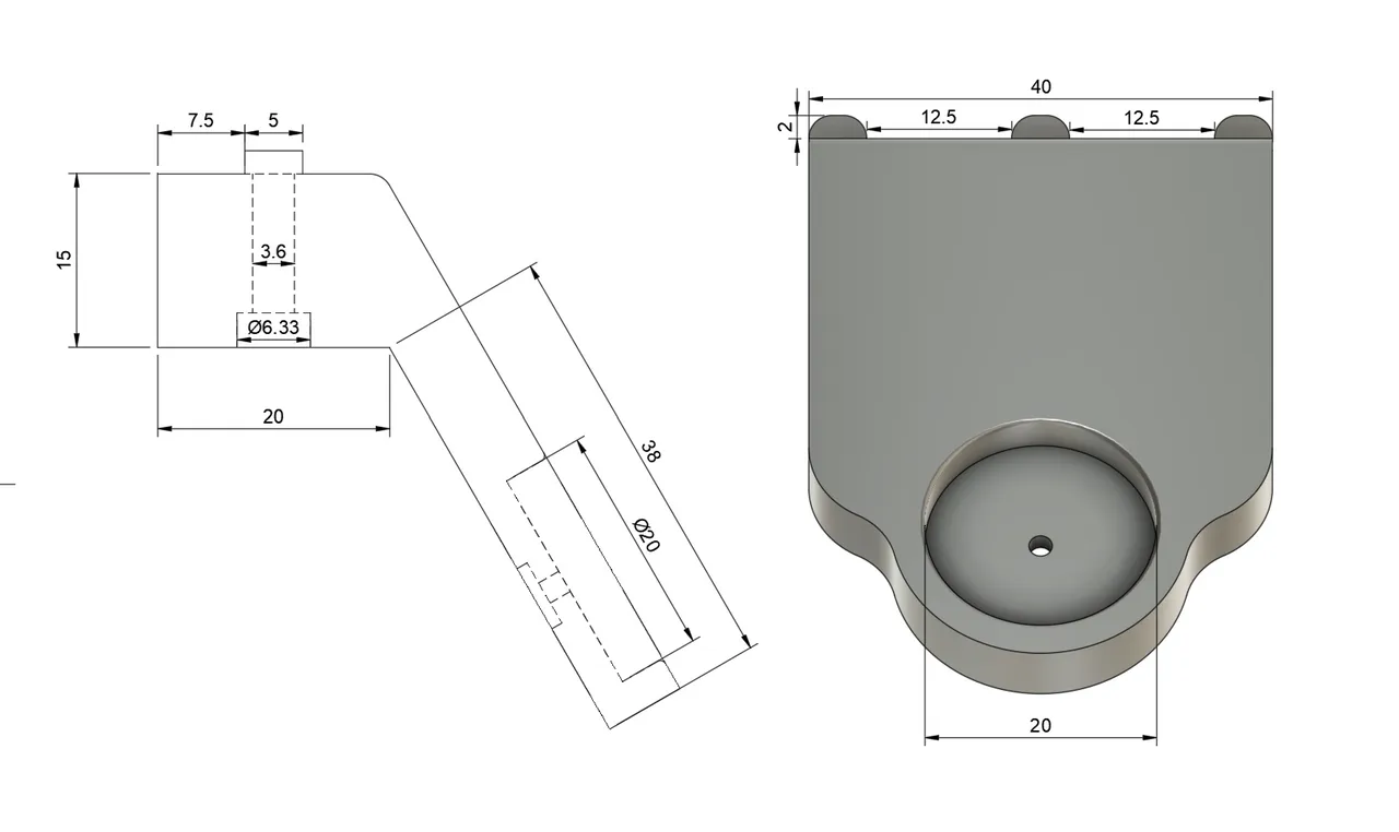 Microsoft Lifecam Camera Rail Mount by Morlee | Download free STL model ...