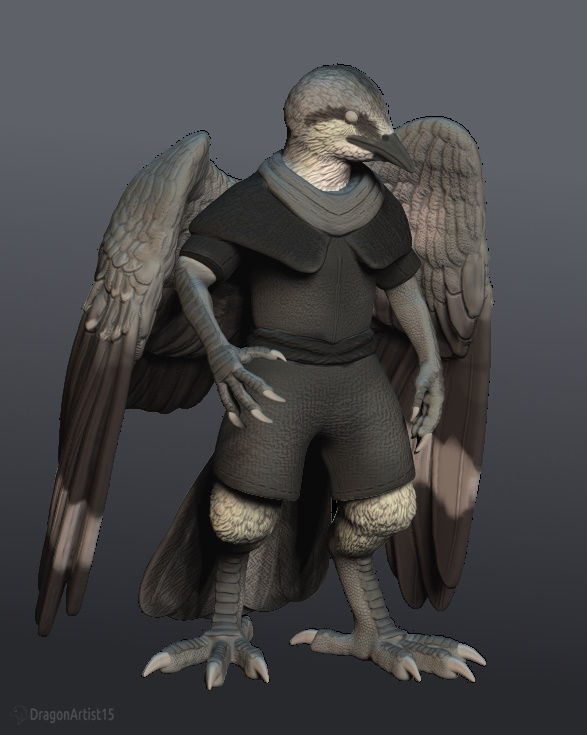 Aarakocra Sorcerer Miniature by DragonArtist15 | Download free STL ...