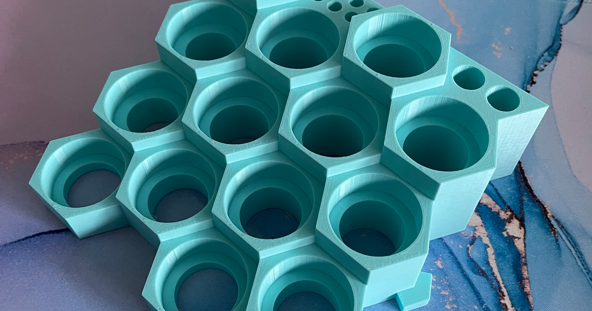 Multi-Hex Storage Rack by Jeff | Download free STL model | Printables.com Multi-Hex Storage Rack by Jeff | Download free STL model | Printables.com