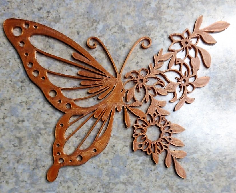 2D Butterfly by TCS | Download free STL model | Printables.com