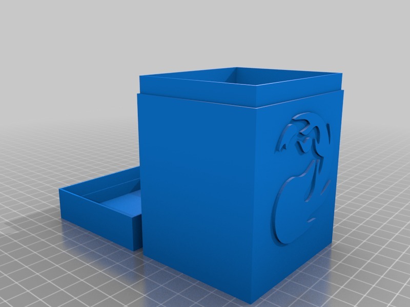 MTG Commander Deck Box - Mono Red by erik-uy | Download free STL model ...