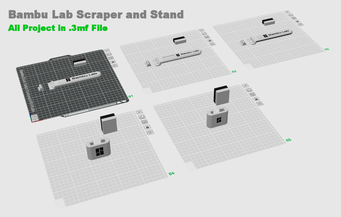 Bambu Lab Scraper - Double Sided Logo by STORM DESIGN | Download free ...