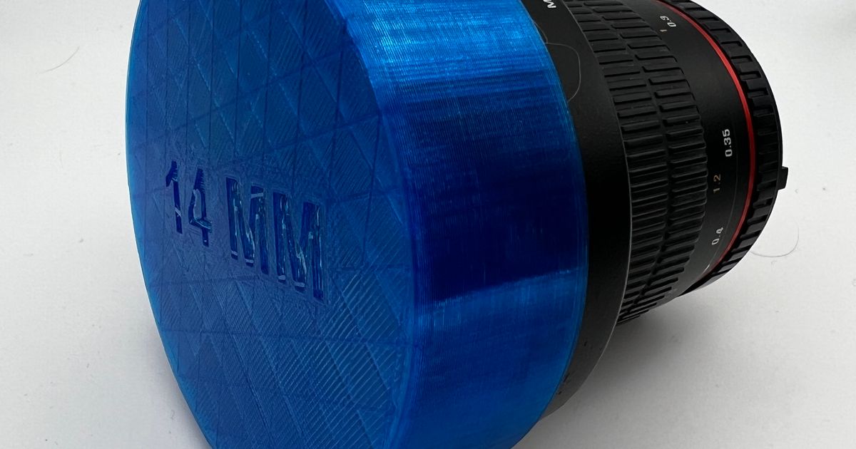 Rokinon 14mm Front Lens Cap by DROO | Download free STL model ...