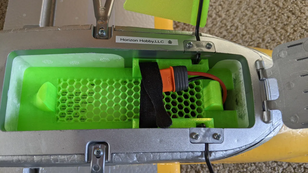 Horizon Hobby Carbon Cub S2 1.3m RC battery tray by ZeroCool | Download ...