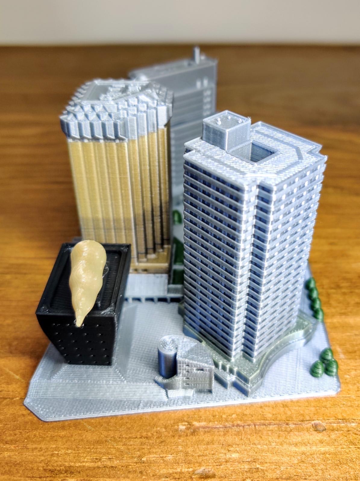 Asahi Beer Hall - Tokyo , Japan by MiniWorld3D | Download free STL ...