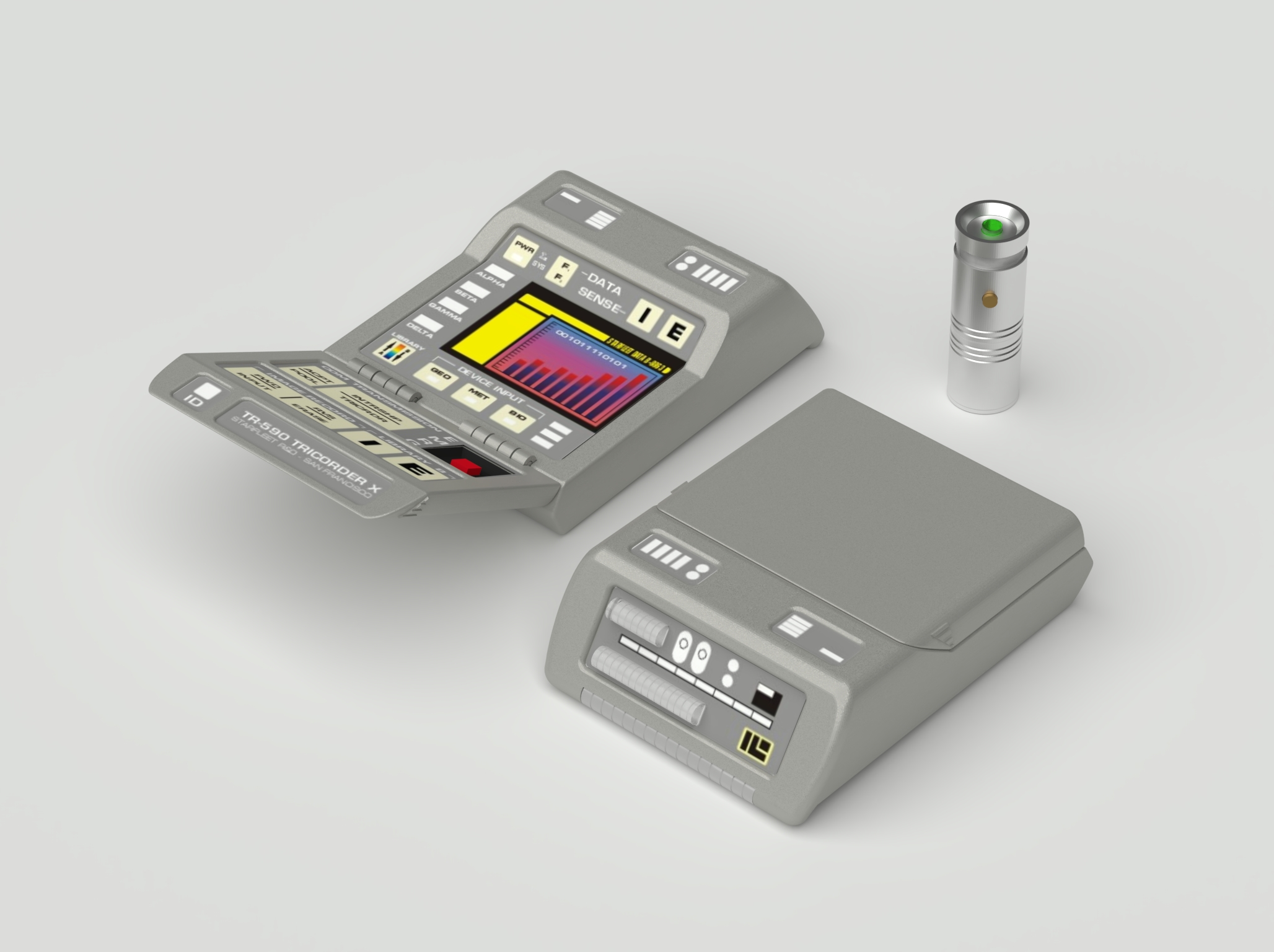Star Trek TR-590 Tricorder Kit by 𝗨𝗻𝗶𝗺𝗮𝘁𝗿𝗶𝘅𝗥𝗲𝗱🪐🌠 | Download free STL model | Printables.com