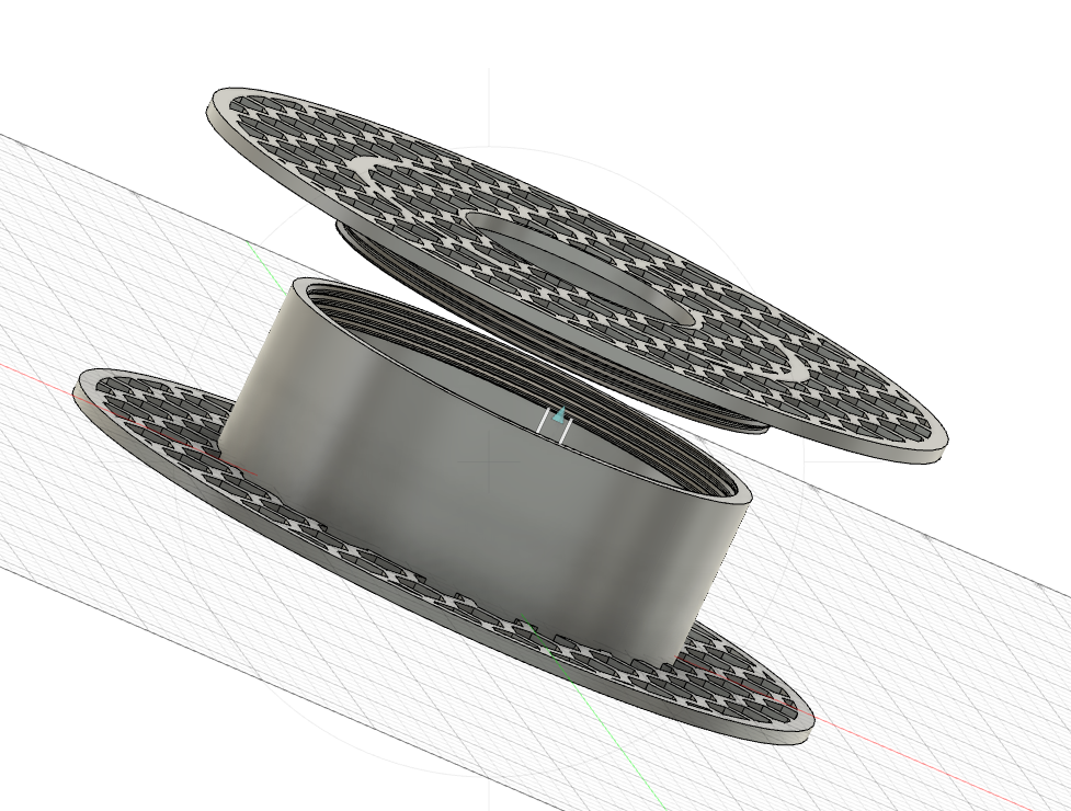 Filament Spool (Adjustable Width) by Shawn | Download free STL model ...