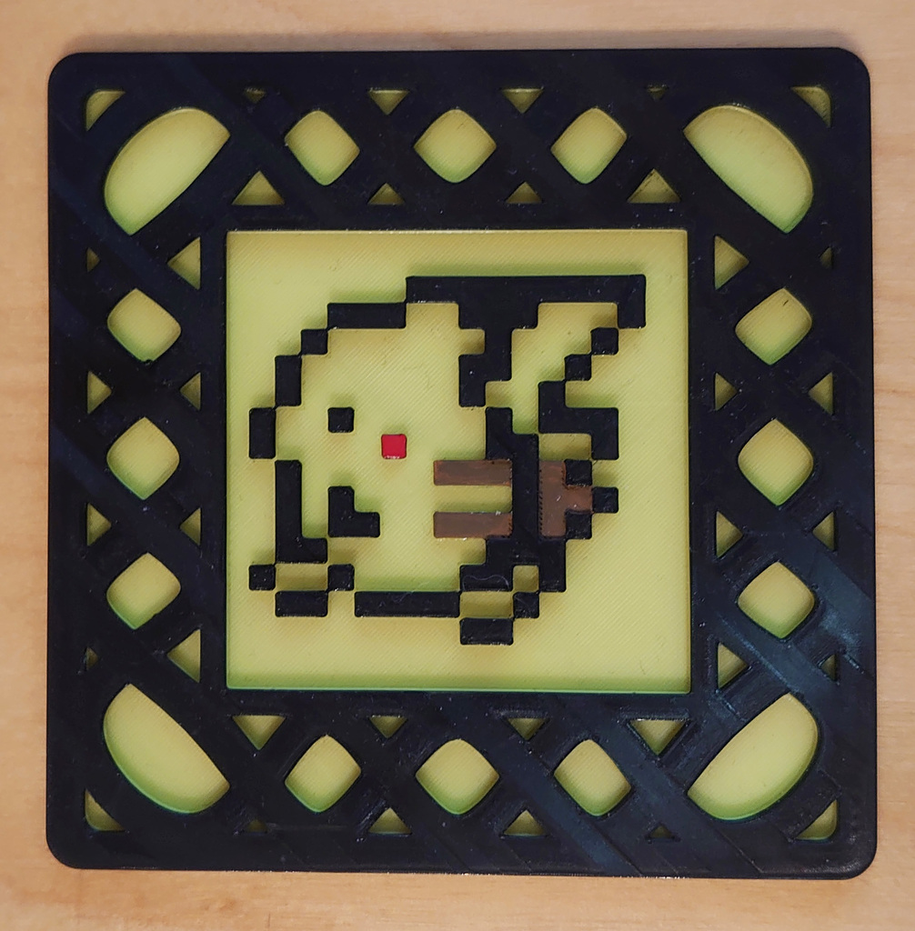 8-bit Mario and Pikachu coasters made with customizer by TeeMuumi ...