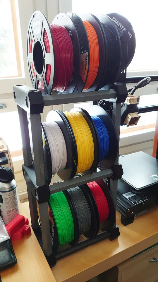 Modular filament spool rack by TeeMuumi | Download free STL model ...