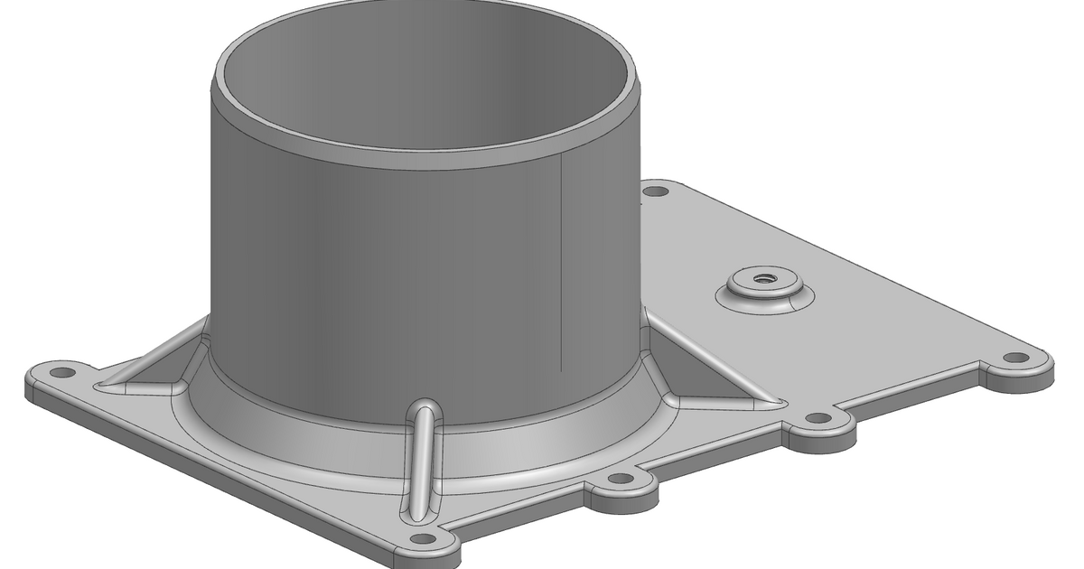 110 mm Blast Gate for DN110 Dust Collection System by swablab e.V ...