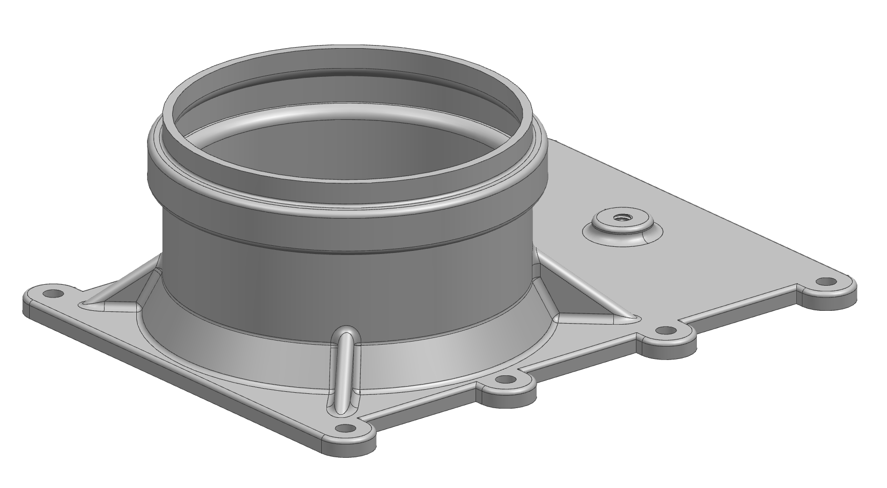 110 mm Blast Gate for DN110 Dust Collection System by swablab e.V ...
