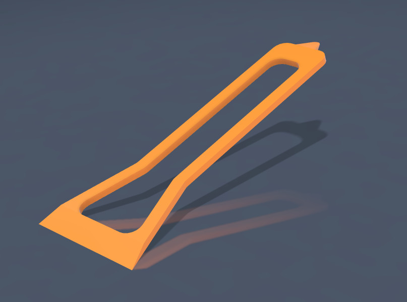 Mini Plastic Scraper with Starter Nose by DickF | Download free STL ...