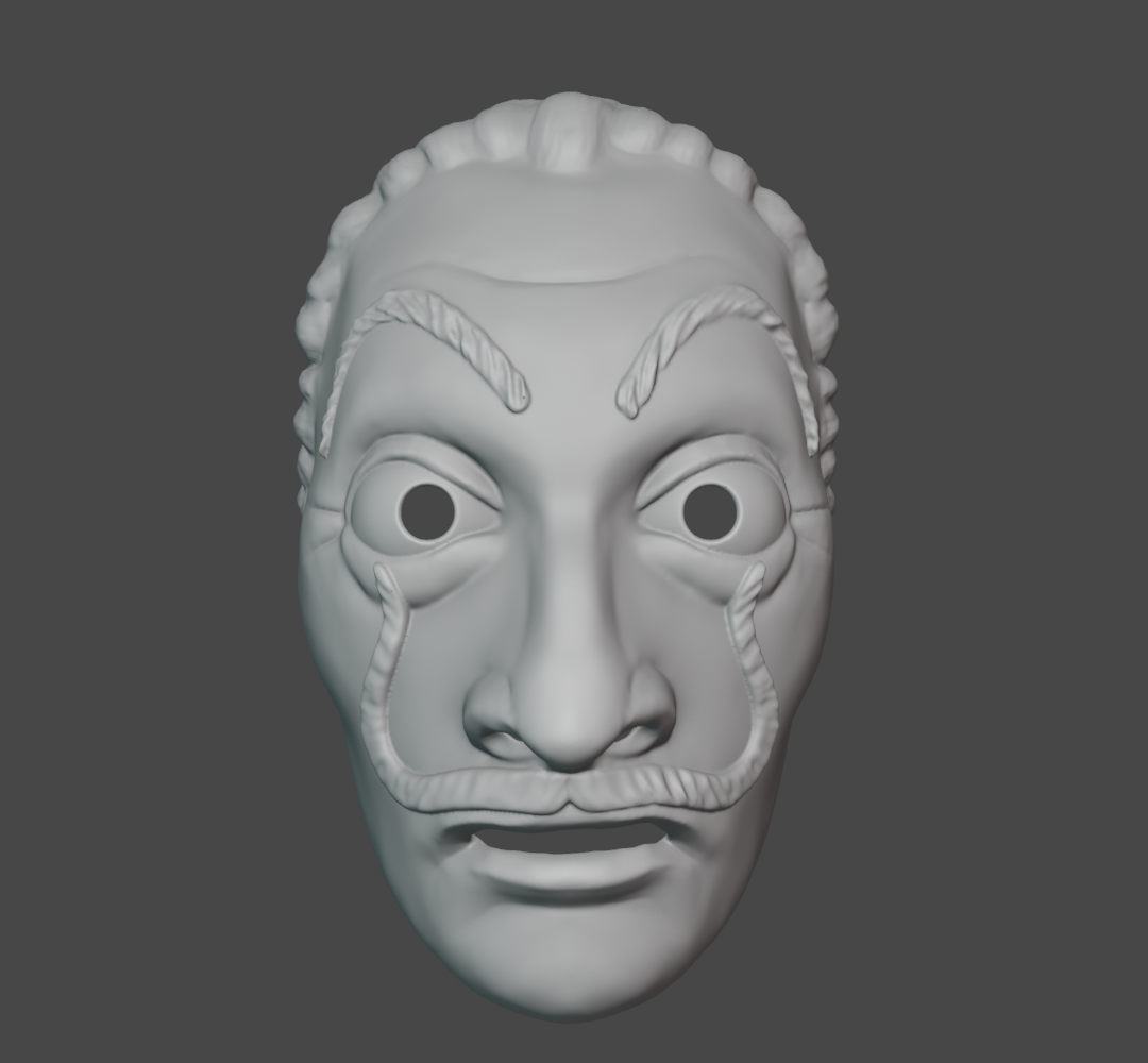 Money Heist mask keychain by radim3D | Download free STL model ...