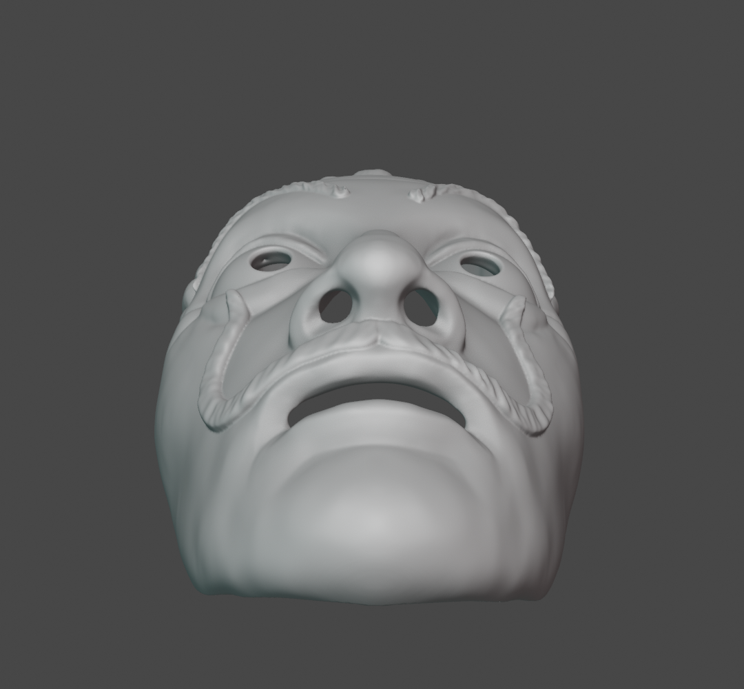 Money Heist mask keychain by radim3D | Download free STL model ...