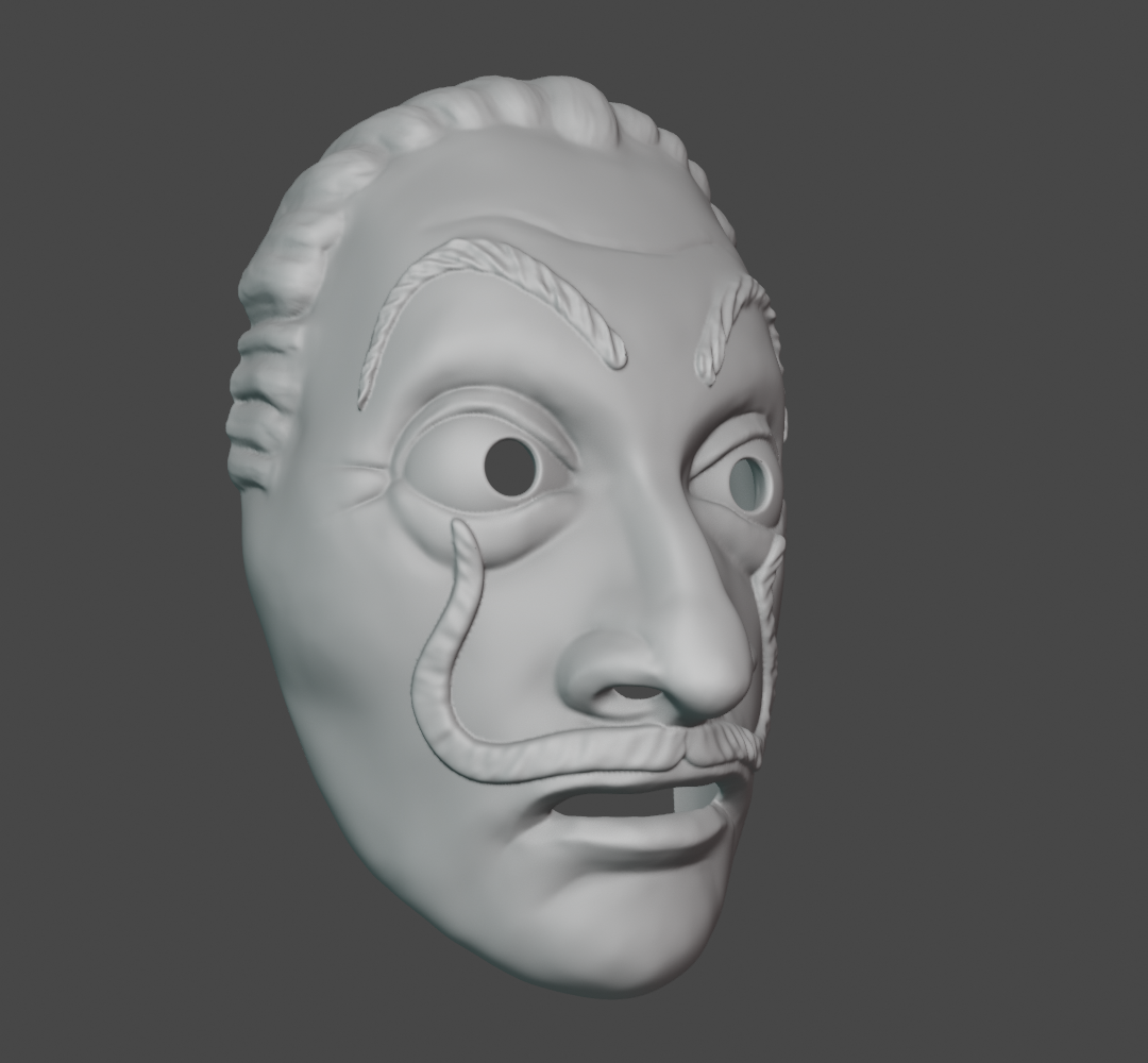 Money Heist mask keychain by radim3D | Download free STL model ...