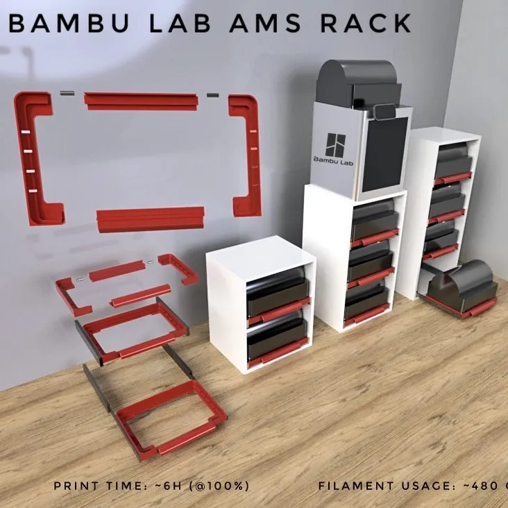 BAMBU LAB AMS RACK DRAWER SYSTEM by Placeholder | Download free STL ...
