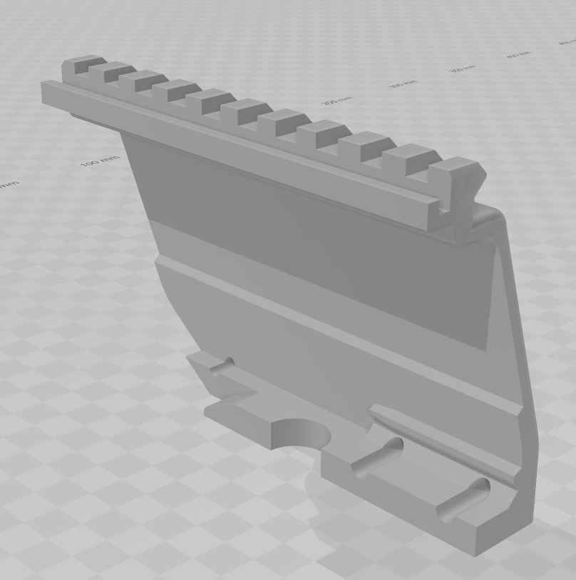 UMAREX HDP 50 PICATINNY RAIL ADAPTER RED DOT PAINTBALL von Placeholder | Kostenloses STL-Modell ...