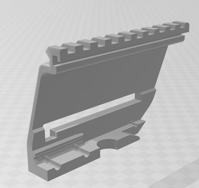 UMAREX HDP 50 PICATINNY RAIL ADAPTER RED DOT PAINTBALL von Placeholder | Kostenloses STL-Modell ...