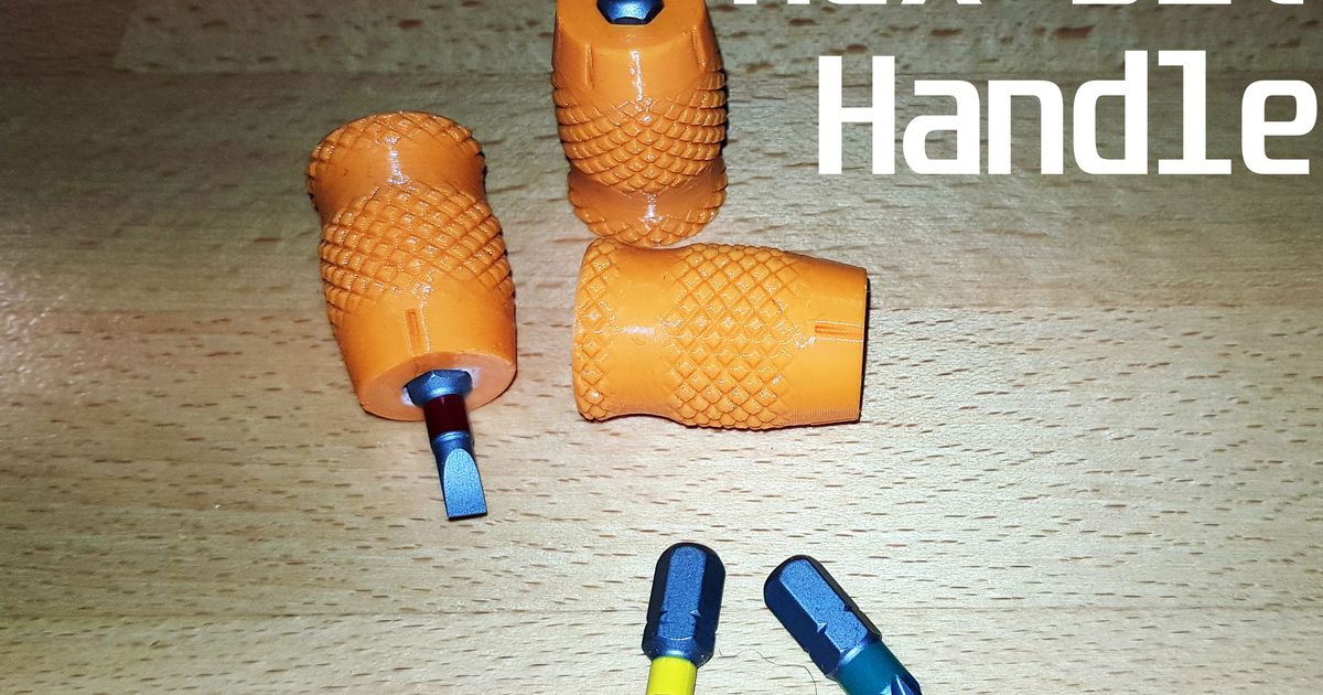 Hex Bit Handle por Msmn | Descargar modelo STL gratuito | Printables.com