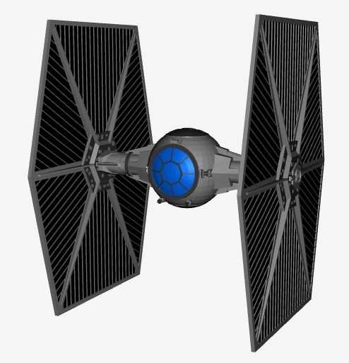 Star Wars: Classic TIE Fighter (Simple Model) von The 300lb Gorilla ...