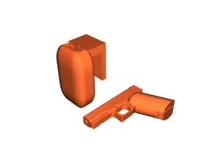 Croc Holster and Glock by Coroleon | Download free STL model ...