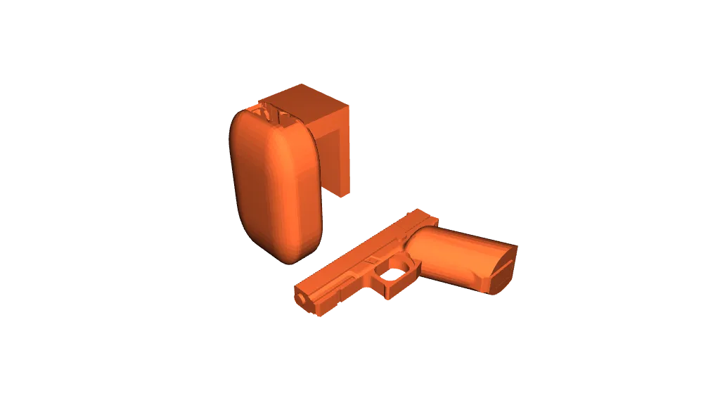 Croc Holster and Glock by Coroleon | Download free STL model ...