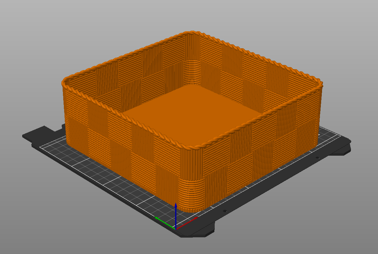 Square basket by Tomasz Flaczek | Download free STL model | Printables.com
