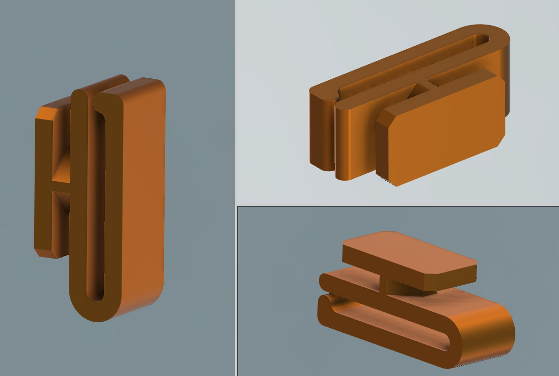 LCD Ribbon Cable Clips by DickF | Download free STL model | Printables.com
