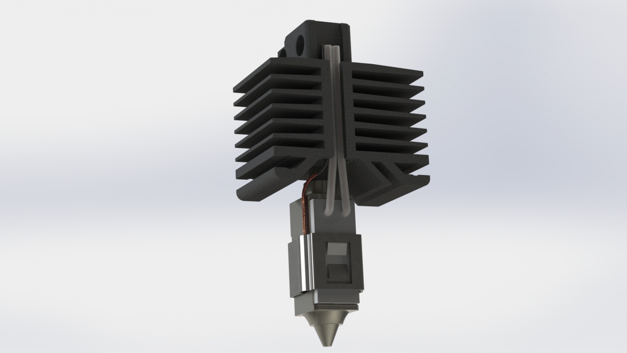 Complete Hotend Assembly Bambu Lab X1C Steel Nozzle by Nanodesigner | Download free STL model ...