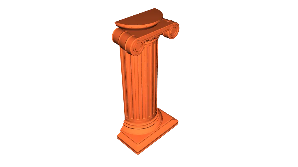 ionic column 3d