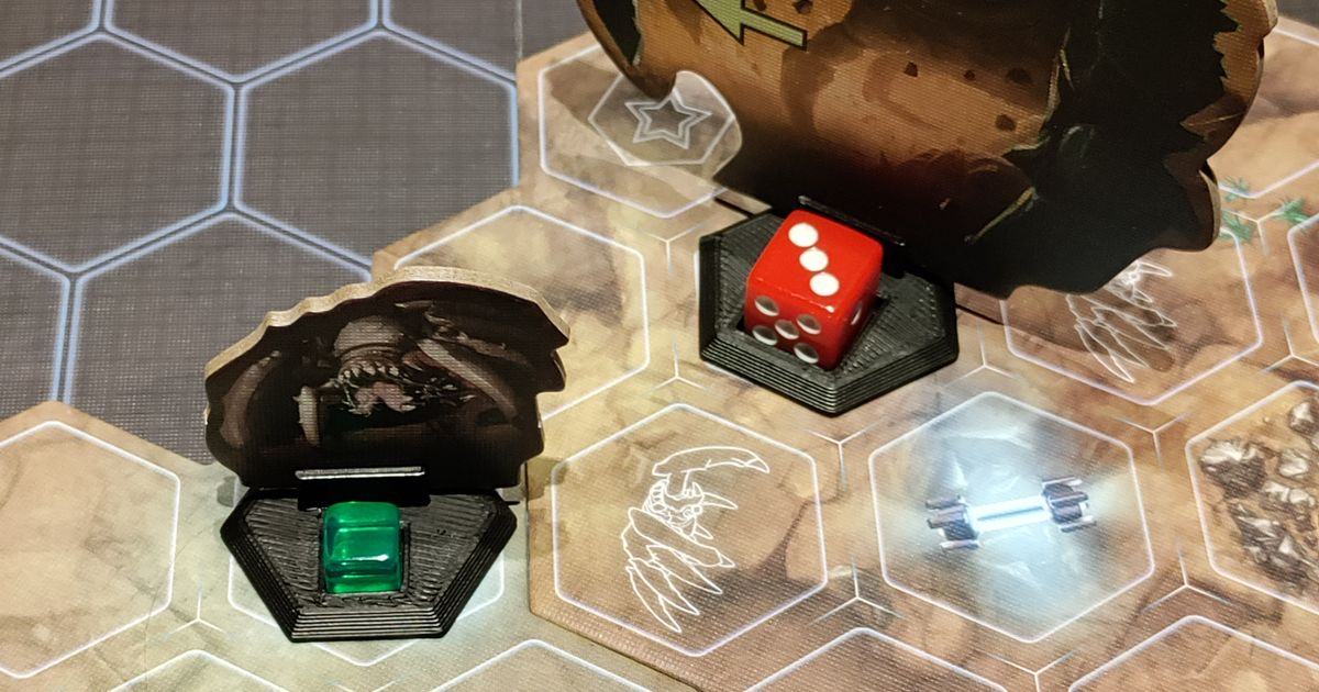 Deep Rock Galactic board game creature bases by TroelsR | Download free ...