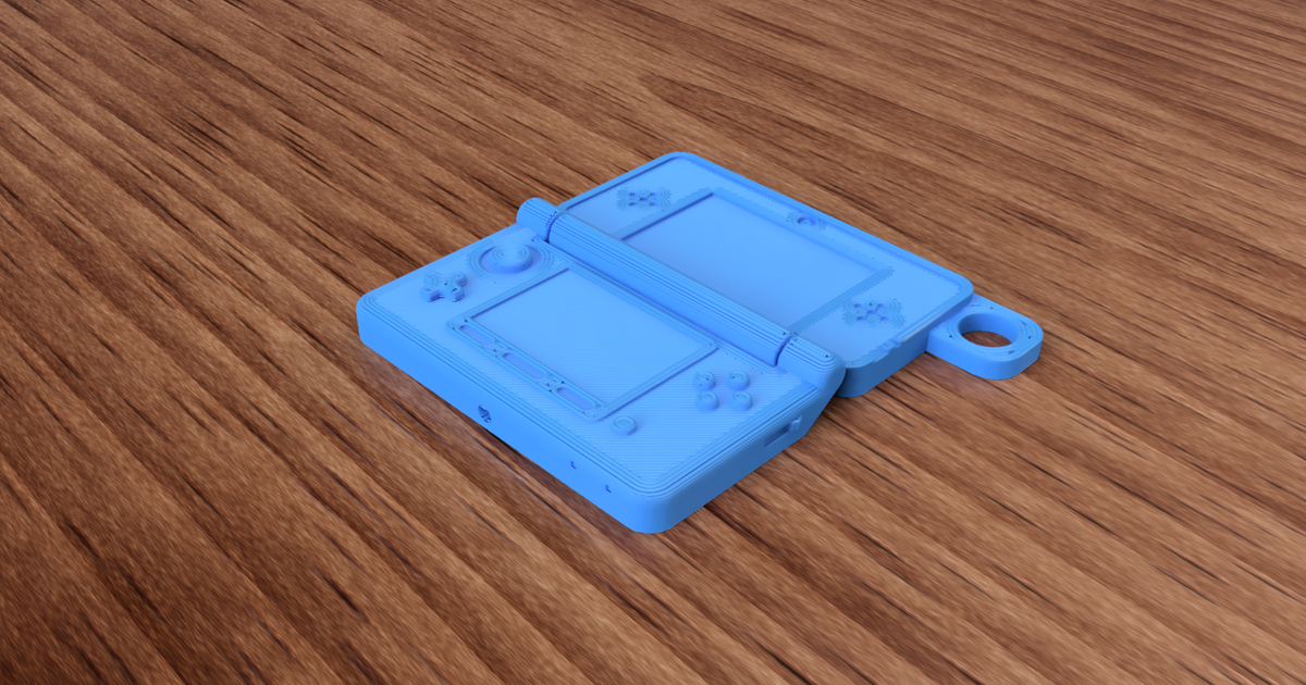 Print in place hinged 3DS keychain by Calin | Download free STL model ...