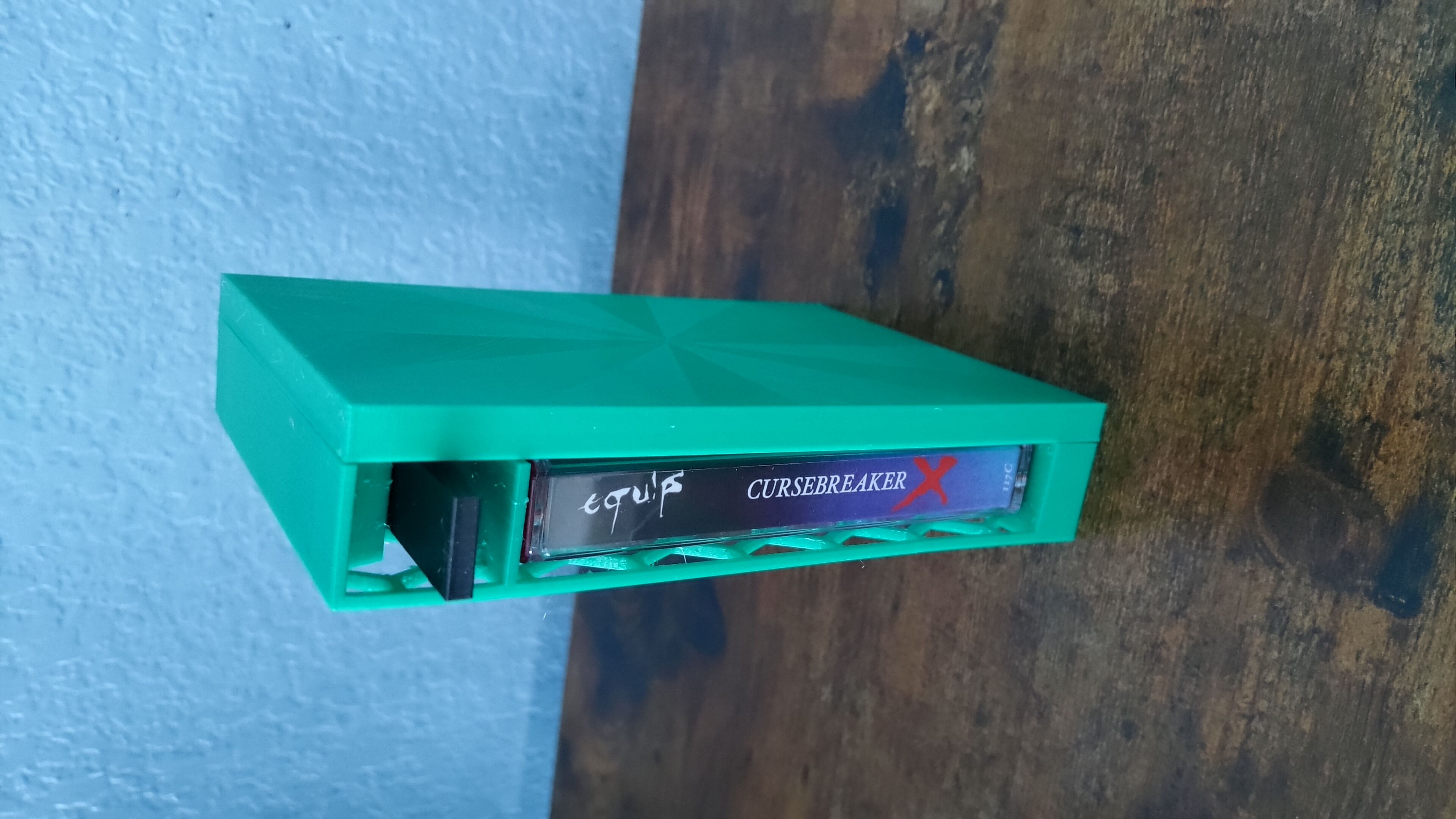 stackable modular lever-based audio cassette tape organizer par thorn ...