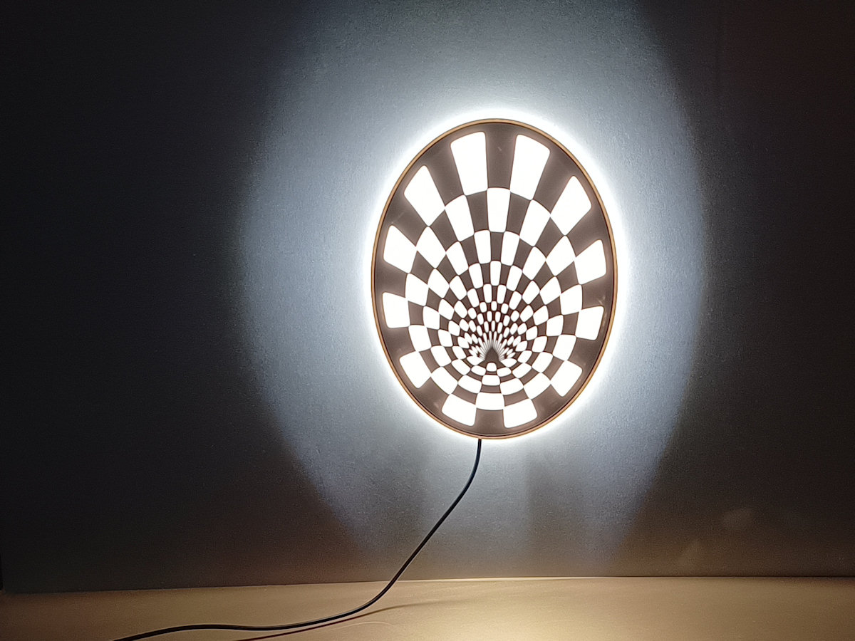 Led Mood Light (Optical Illusion Hole) by Wim V | Download free STL ...