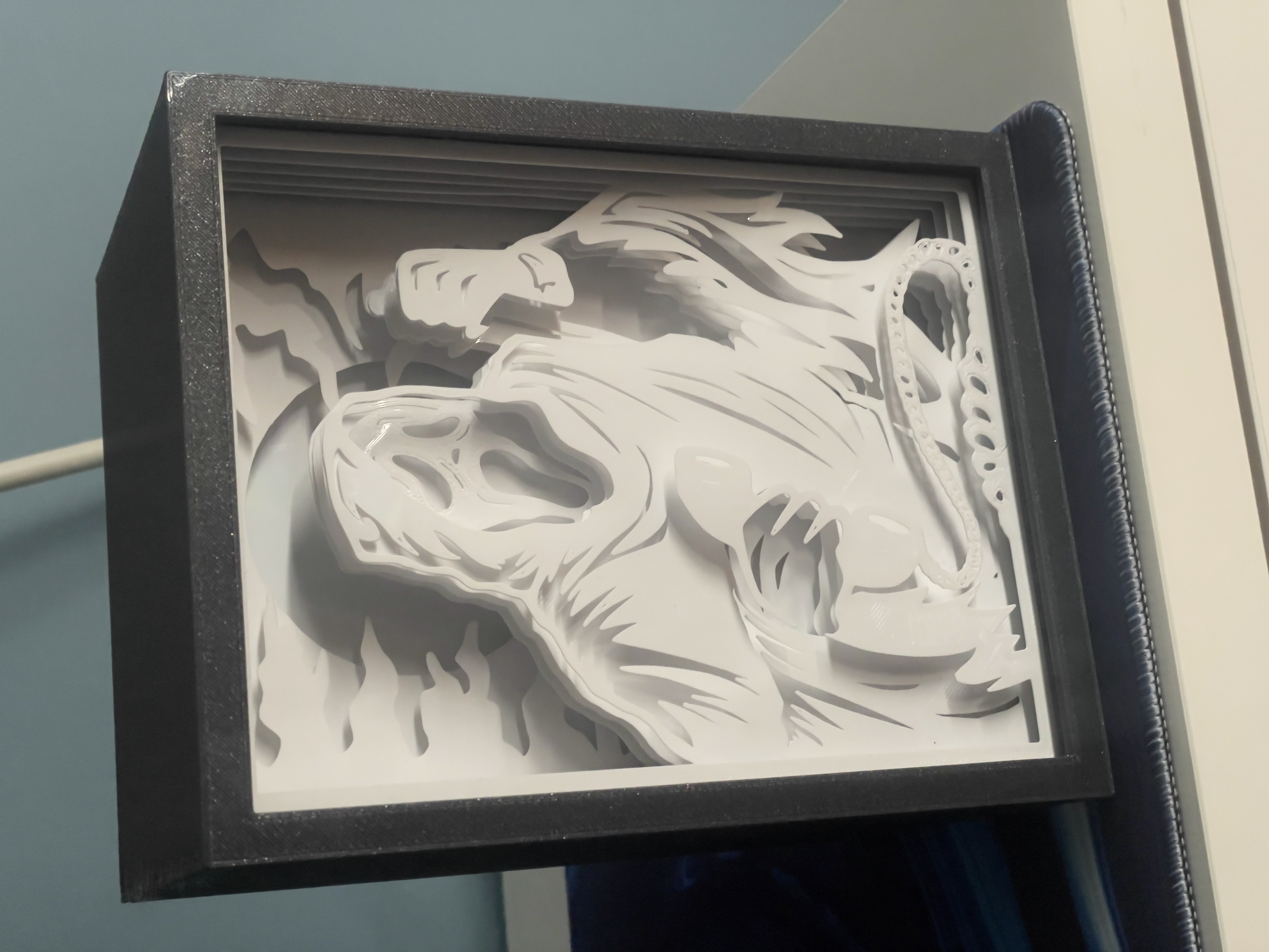 Scream Movie Ghostface Lightbox by roomonthethird | Download free STL ...