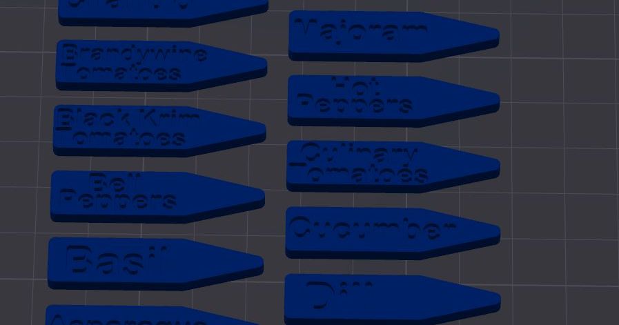 Simple Plant/ Seedling Labels by Inevergiveup | Download free STL model ...