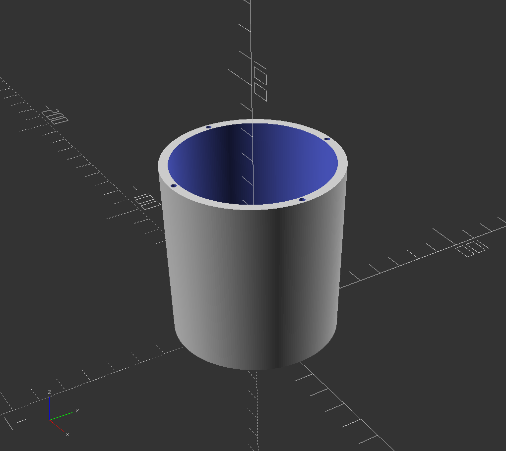 Car cupholder container (parametric scad) by GooMiS | Download free STL ...