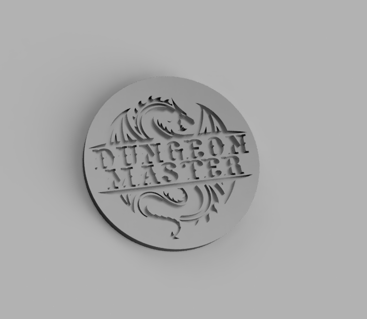Dungeon Master Coin/Plate by cv6Channel | Download free STL model ...