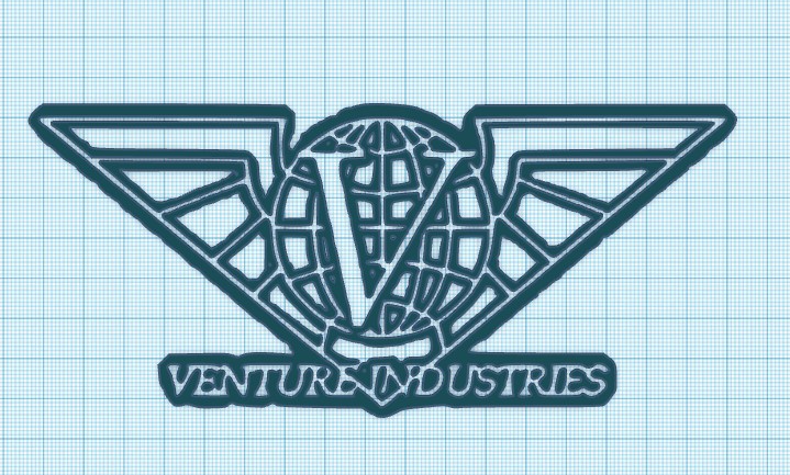 VENTURE INDUSTRIES WING LOGO by Ogama Industries | Download free STL ...