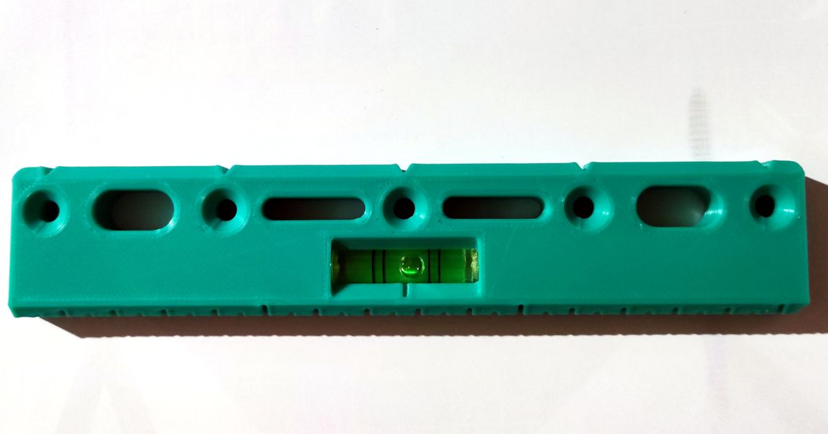 Mini ruler for electricians with spirit level by 3DSistem | Download ...