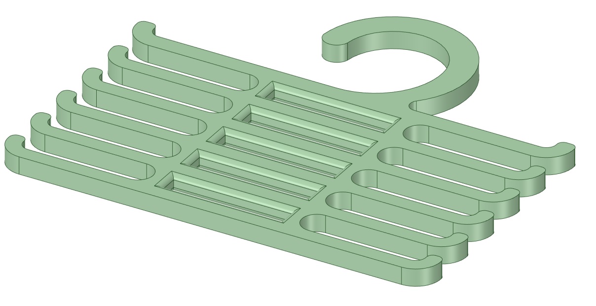 Belt/tie hook by Lars Zon | Download free STL model | Printables.com