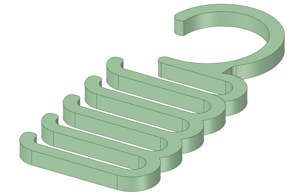 Belt/tie hook by Lars Zon | Download free STL model | Printables.com
