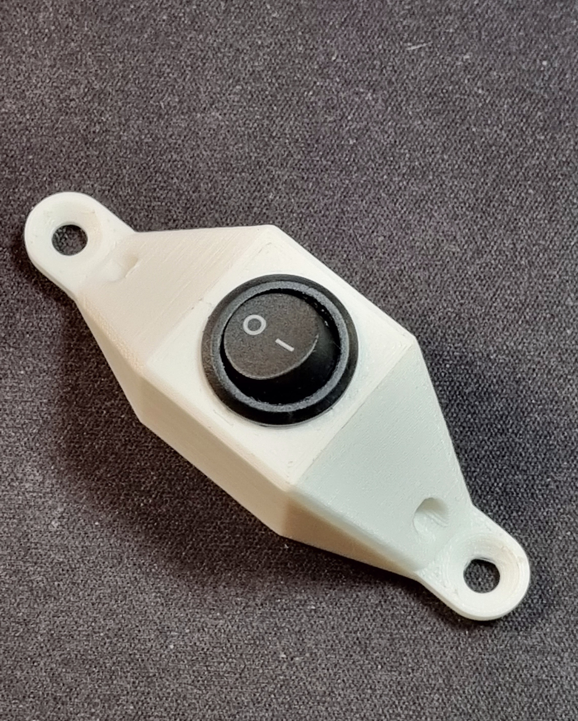 Round Rocker Switch Housing by slimpickens | Download free STL model ...