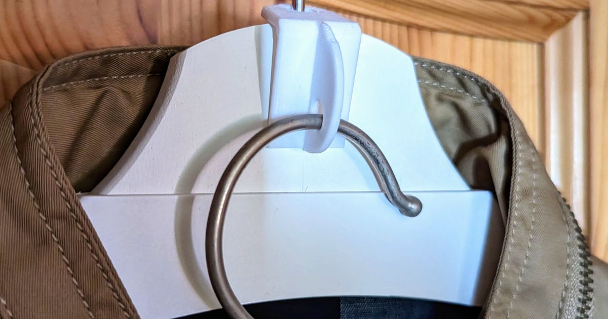 Coat Hanger Extension by nyknyc | Download free STL model | Printables.com