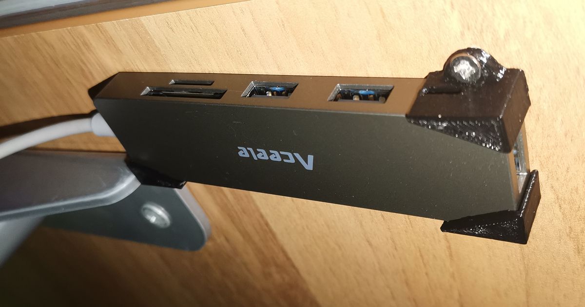 USB Hub Holder by PixelCrafter | Download free STL model | Printables.com